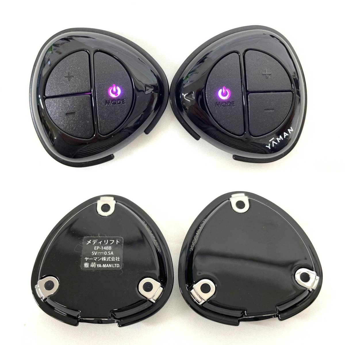 D5429 3 YA-MAN ヤーマン Medi Lift メディリフト EP-14 ブラック EMS美顔器 小顔 リフトアップ 取扱説明書 ...