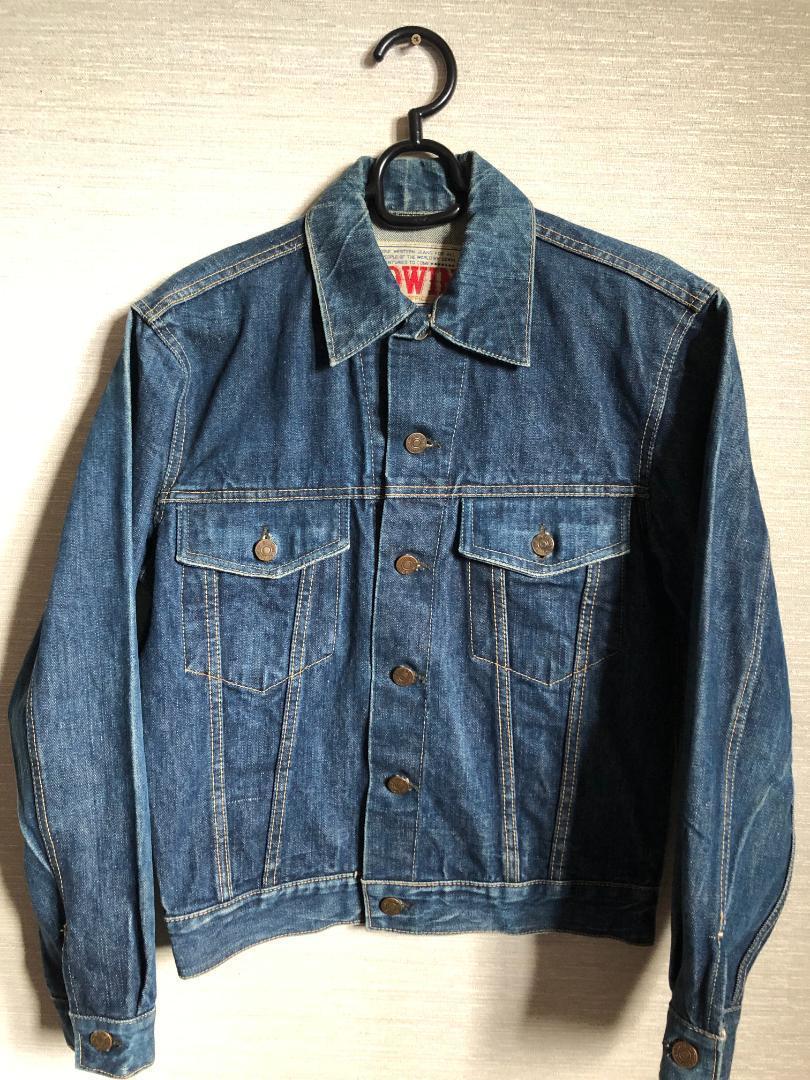 国産 ビンテージ EDWIN エドウィン デニムジャケット レインボーセルビッチ / 60s CANTON BIGSTONE BIG JOHN ...