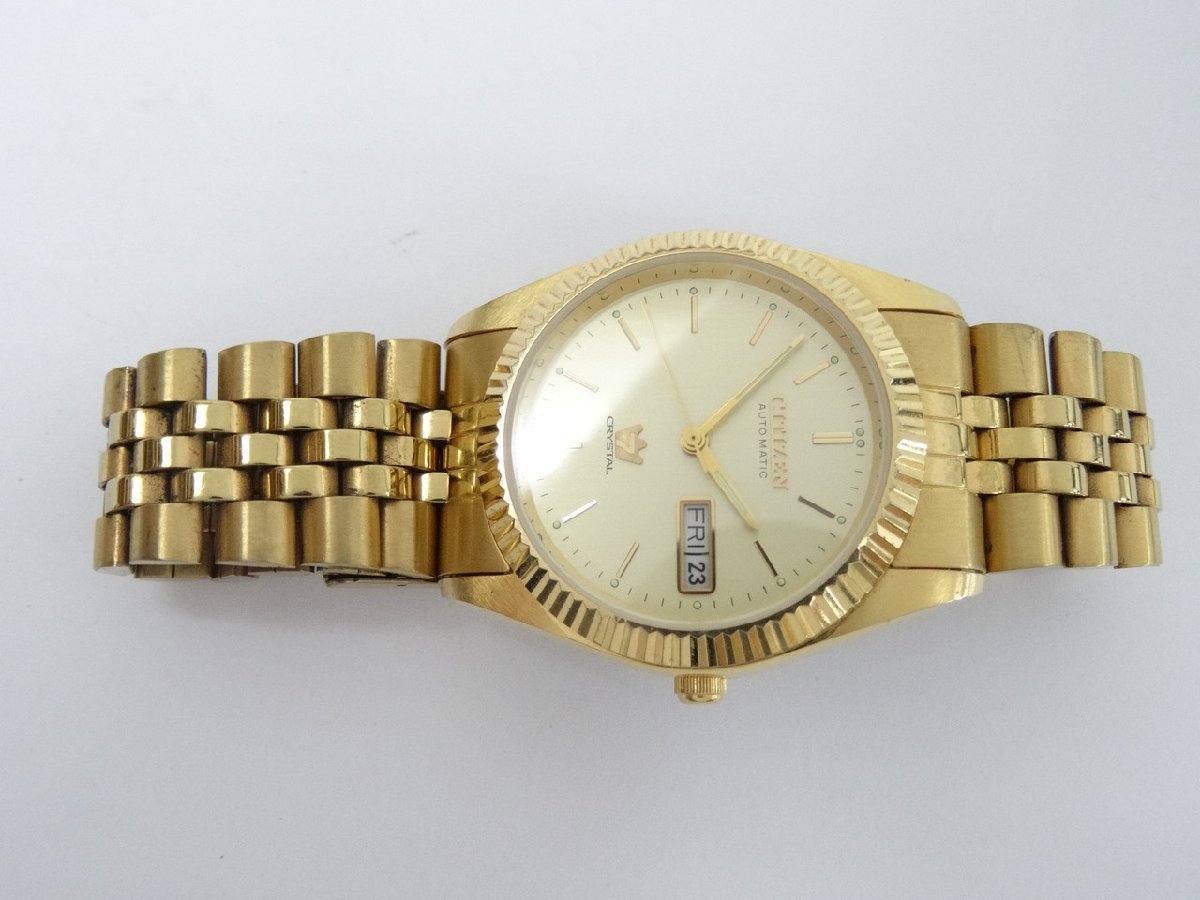 Y-6262 稼働品 CITIZEN シチズン オートマティック 腕時計 4-R02092 RC 50701874 GN-4W-S AUTOMATIC 自動巻き 現状品 千円市場(その他 ...