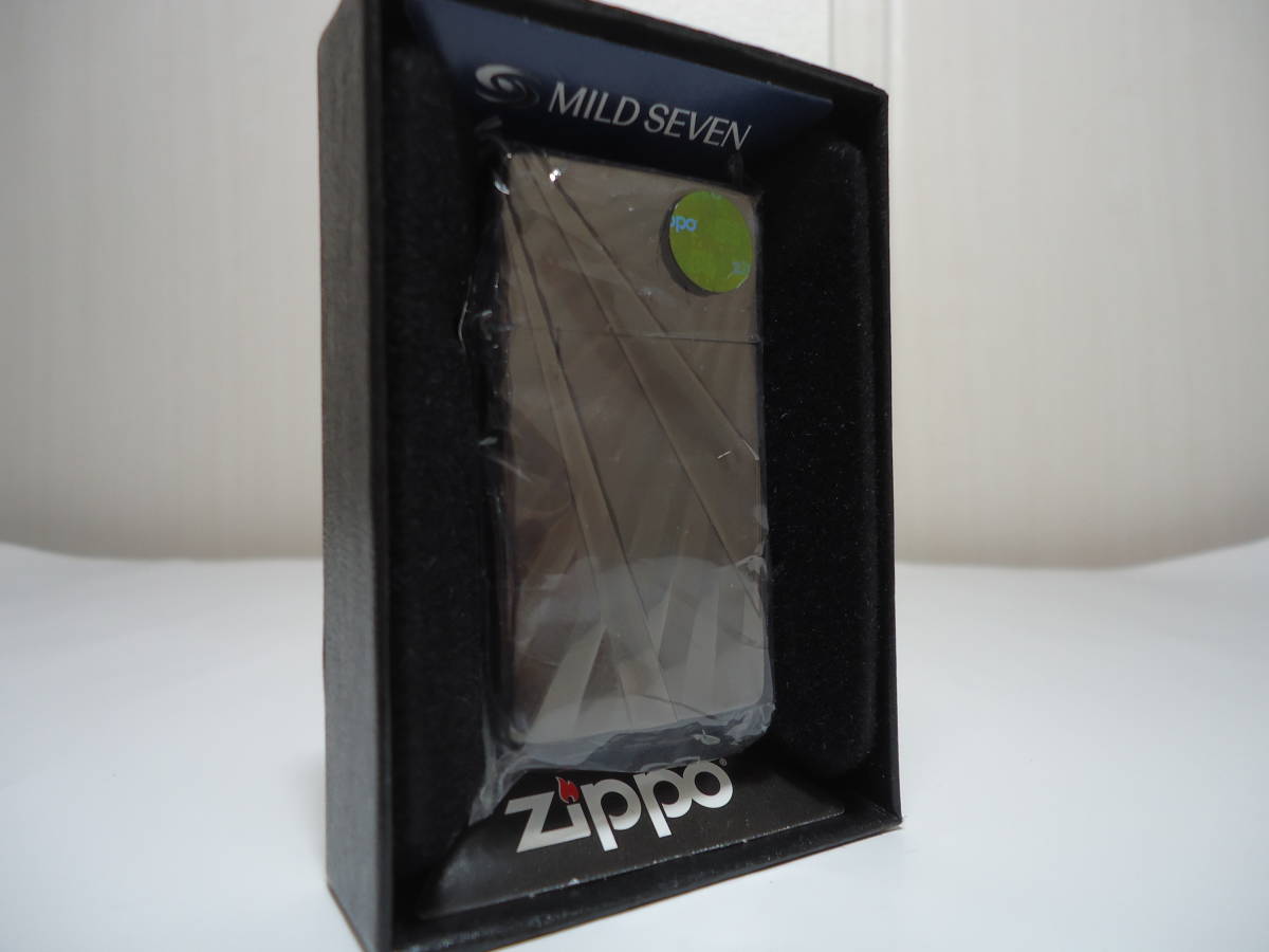 非売品700個限定ZIPPO 品 SLIM ARMOR マイルドセブン MILD SEVEN BLUE WINDY NIGHT 2010年8月 ...