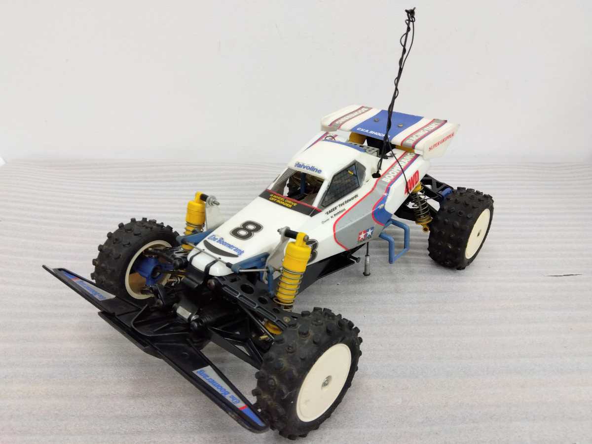 ①ラジコン タミヤ ブーメラン 1/10 4WD BOOMERAN Valvoline スーパーグリッパー TAMIYA MOONCRAFT ...