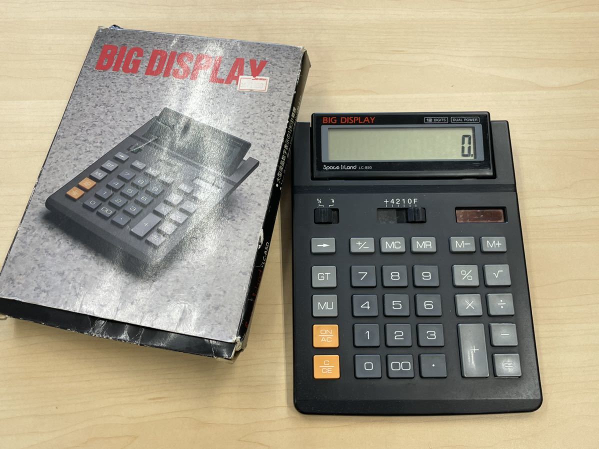 7811-09 Space Island / スペースアイスランド ビッグディスプレイ LC-850 電卓 稼働品(その他)｜売買された ...