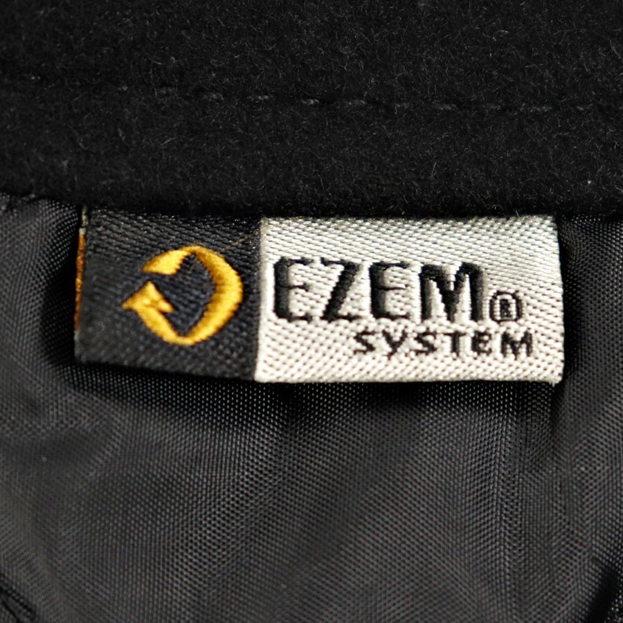 NORTH END ノースエンド 高機能中綿 EZEM SYSTEM 牛革レザー x メルトンウール 袖革スタジャン 黒 ブラック L ...