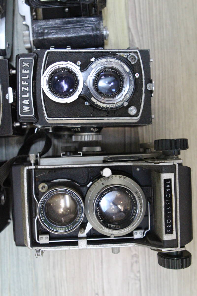 15 中判フィルムカメラまとめ Mamiya C33 professional yashicaflex firstflex walzflex mikado mamiya-6 マミヤ 二眼レフ ...