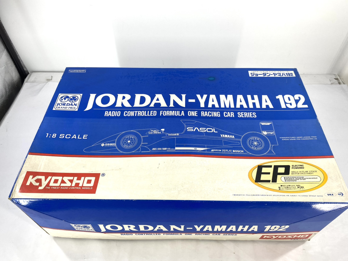 1円 kyosho 京商 1/8スケール ラジオコントロール F1レーサー EP ジョーダン-ヤマハ 192 完成品 稼働動作未確認 ジャンク ...