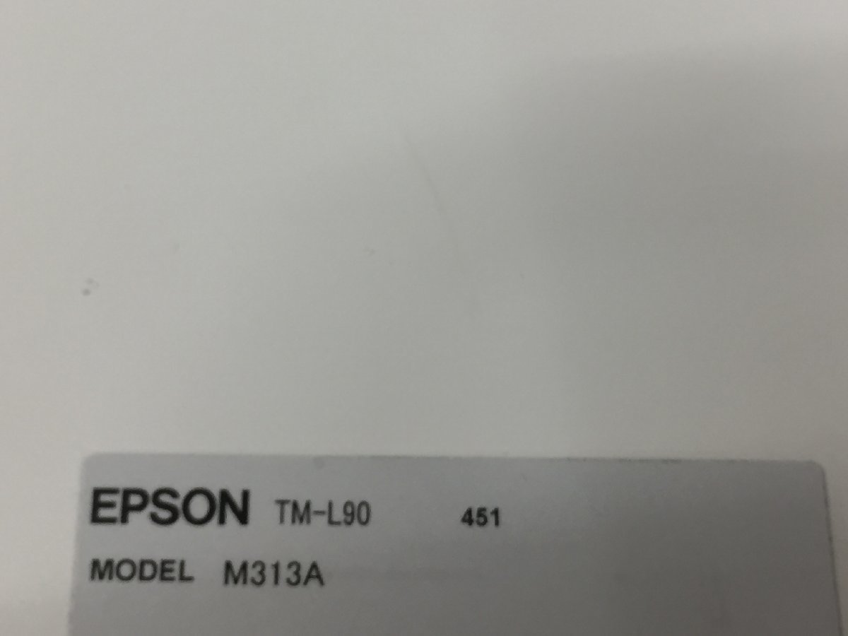 EPSON TM-L90 451 M313A サーマルレシートプリンタ 簡易チェック 印字確認 済み ACアダプター付 管2OF(レジスタ ...