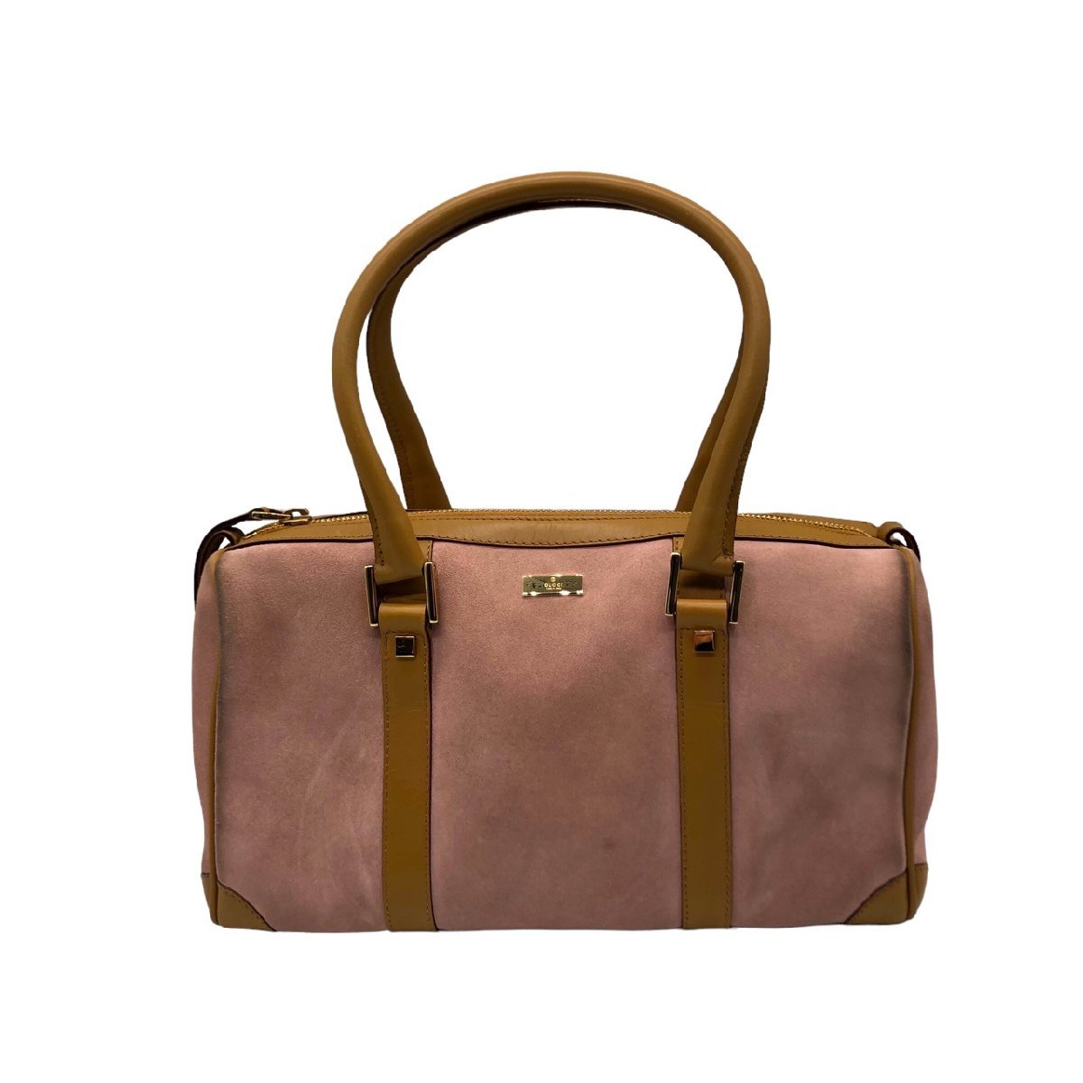 GUCCI グッチ 000 0851 002122 スエード レザー ミニボストンバッグ ハンドバッグ ピンク系 イタリア製(その他)｜売買さ ...
