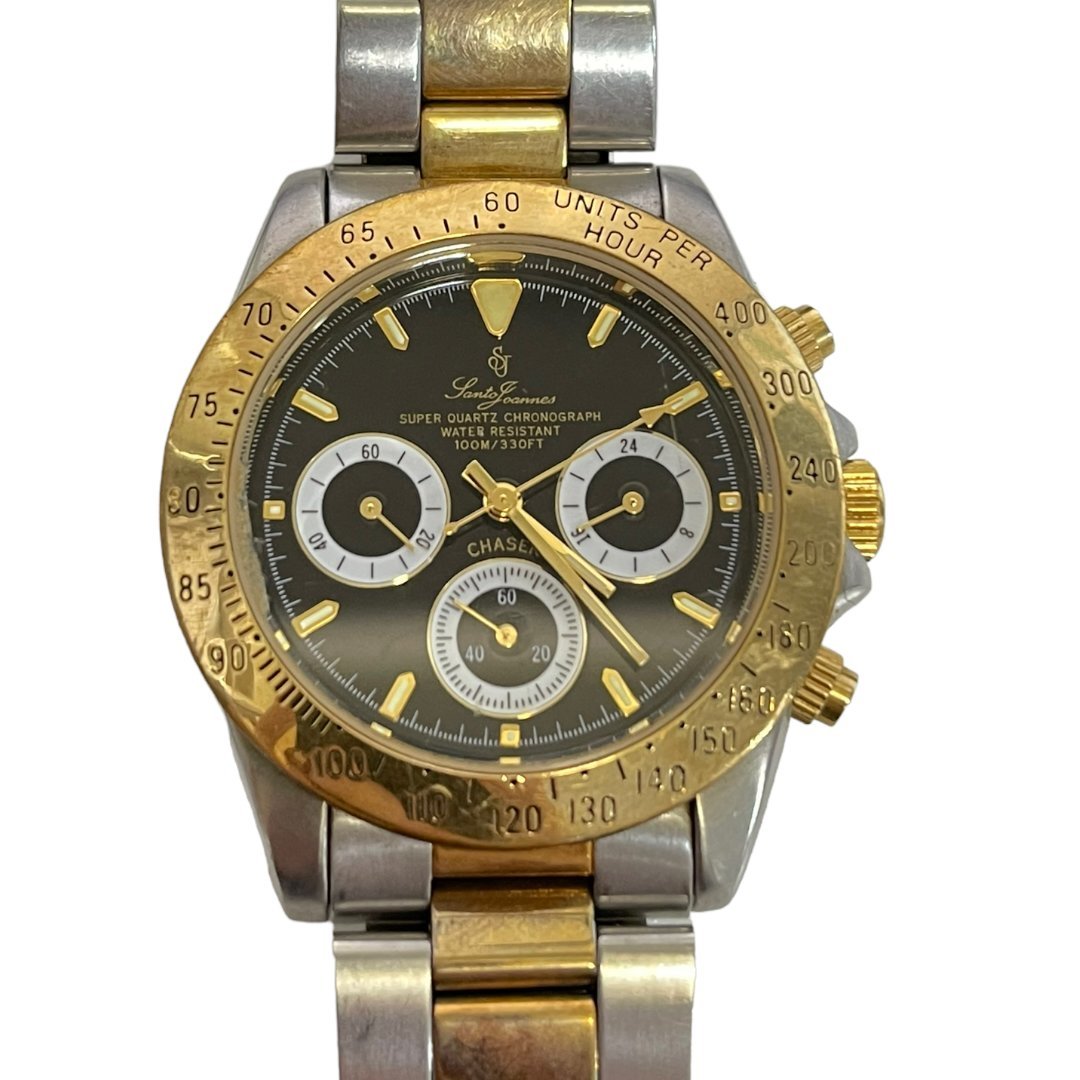 L30362RD 品 Santo Joannes CHASER 3319-02 セントジョイナス チェイサー クロノグラフ メンズ腕時計 電池切れ 箱なし 本体のみ(クロノグラフ)｜売買された ...