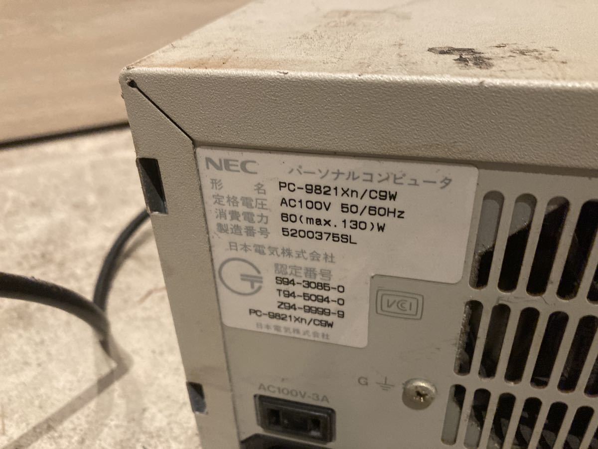 NEC PC-9821Xn/C9W 旧型PC ジャンク パソコン本体 パーソナルコンピューター 現状品(デスクトップ)｜売買されたオークション ...