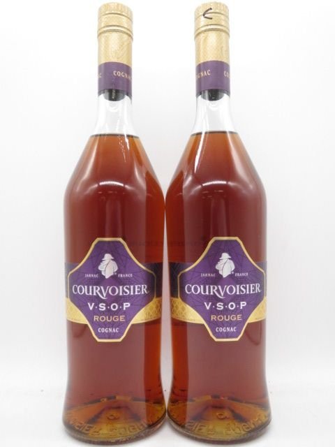 未開栓 洋酒 クルボアジェ VSOP ルージュ COURVOISIER ROUGE 700ml 40% 2本セット ブランデー コニャック ...