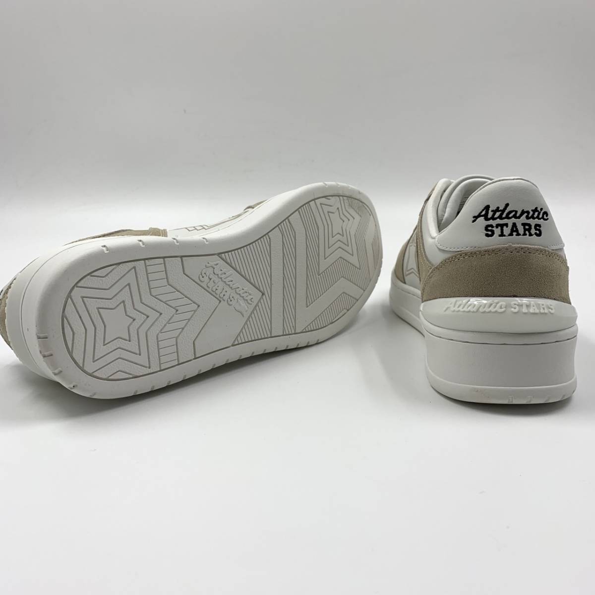 サイズ選択 定価35200円 アトランティックスターズ ホワイトスニーカー スターパッチ ローカット Atlantic STARS NANTO ...
