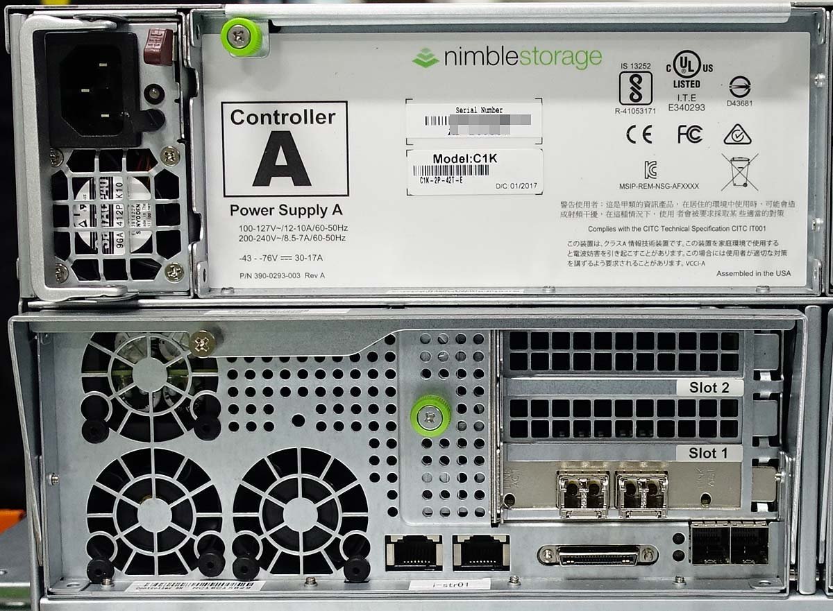 日通 通電確認 HPE Nimble Storage CS1000 C1K-2P-42T-E ストレージ/E5-2603 V3 ...