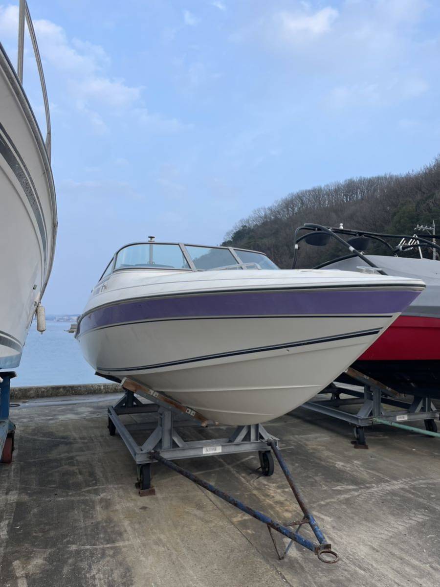 YAMAHA SR23 2ストローク250馬力エンジン 実働 陸上保管 プレジャーボート 岡山発〜 陸送可能 1円スタート ヤマハ 船(外装品 ...
