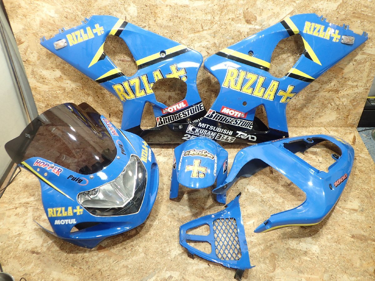 送料3Lサイズ SUZUKI JS1GT74A012 GSX-R1000 社外 外装セット ヘッドライト付き 検. カウル ZXMT リズラ ...