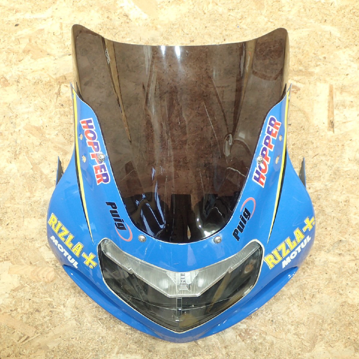 送料3Lサイズ SUZUKI JS1GT74A012 GSX-R1000 社外 外装セット ヘッドライト付き 検. カウル ZXMT リズラ ...