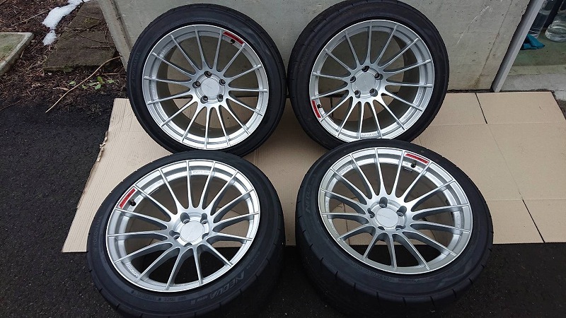 ENKEI RS05RR 11J-18+16 NEOVA AD08R 265/40-18 4本set BNR32 BCNR33 BNR34 ...