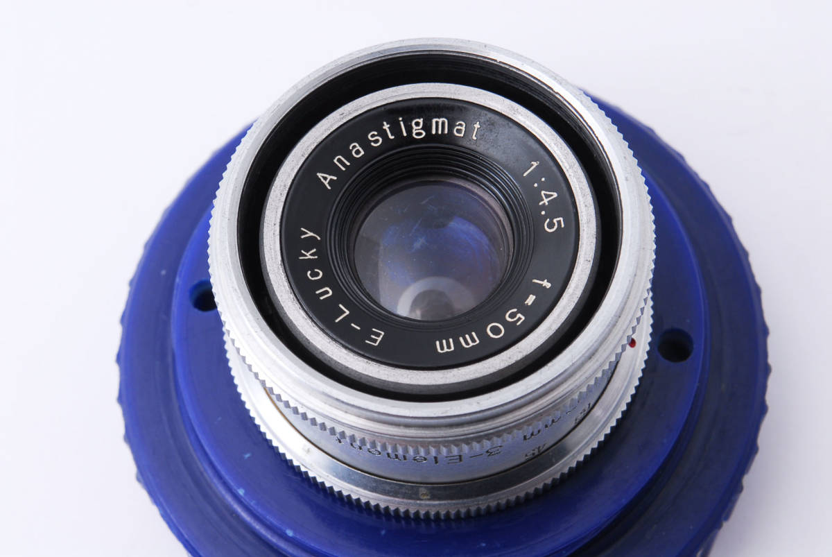 極上品 引き伸ばしレンズ E-Lucky Anastigmat f=50mm f4.5 Fujimoto Phot Co. Excellent ...