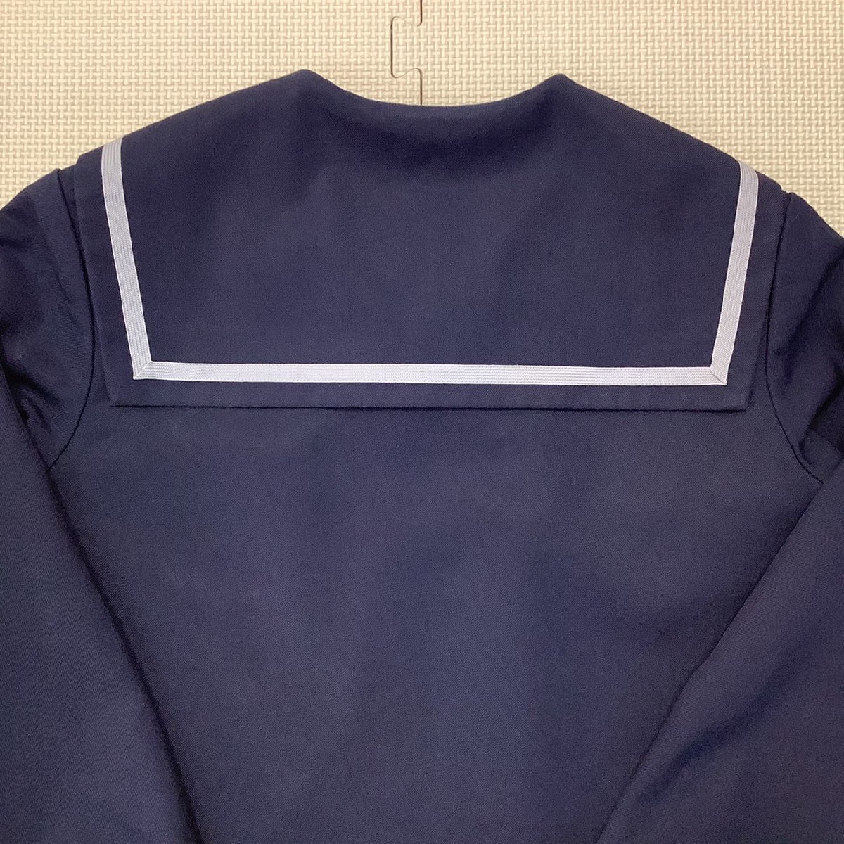 Y I344 山形県 寒河江市立 陵西中学校 セーラー服 上下セット /M/W66/24本/グレー1本/KANKO/関東襟/冬服/制服/高校 ...