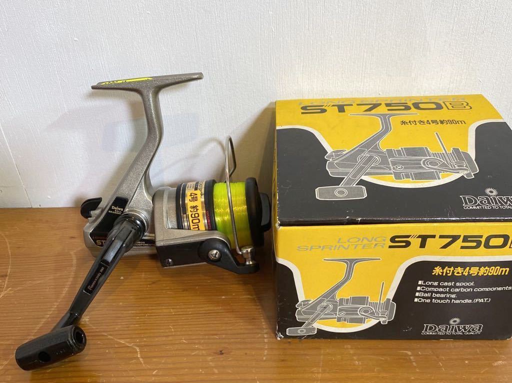 M18中/ Daiwaリール 糸付き4号 約90m 国産 ダイワ ST750B ロングスプリンター ロングキャスト 釣具 釣り用品 ...