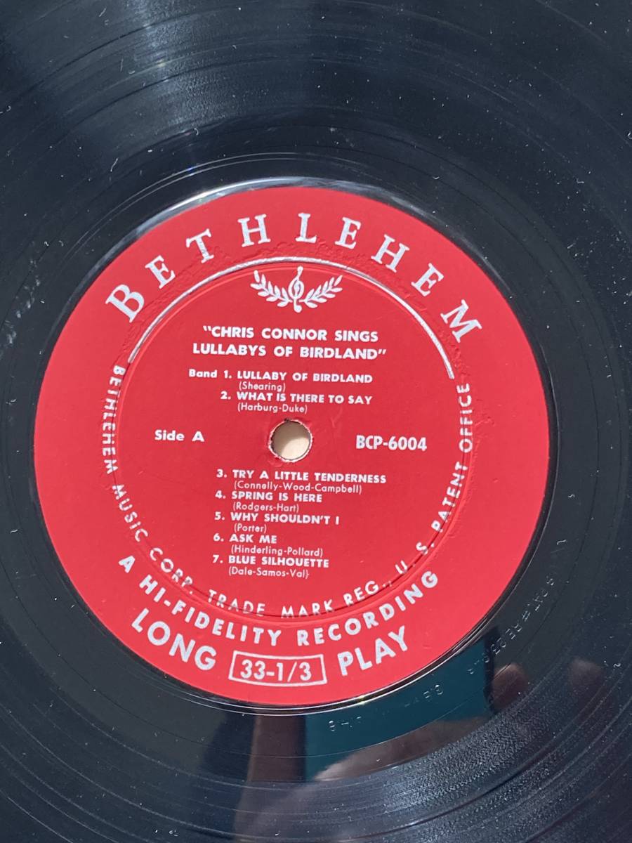 US-ORIGINAL 美盤聴感良好 赤ローレル DG MONO / CHRIS CONNOR / LULLABYS OF BIRDLAND ...