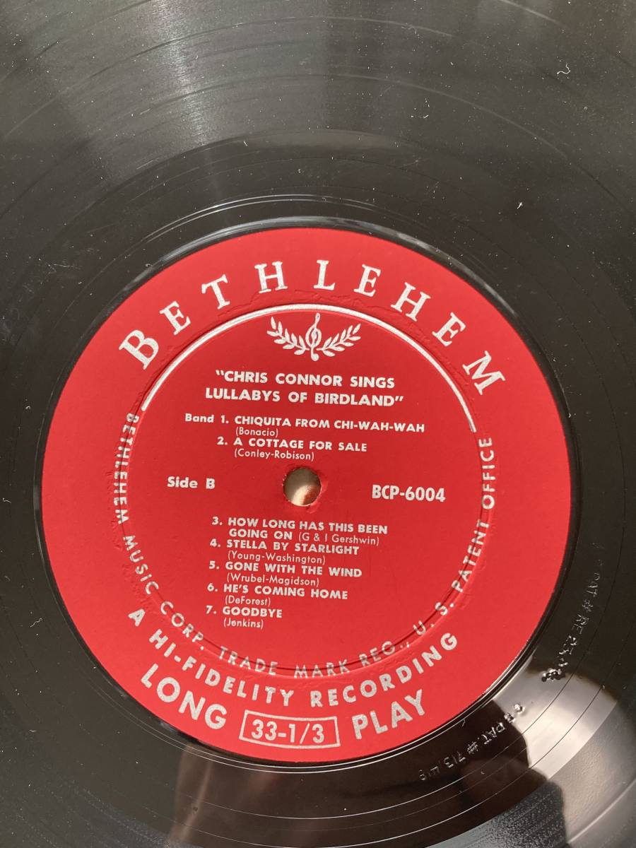 US-ORIGINAL 美盤聴感良好 赤ローレル DG MONO / CHRIS CONNOR / LULLABYS OF BIRDLAND ...