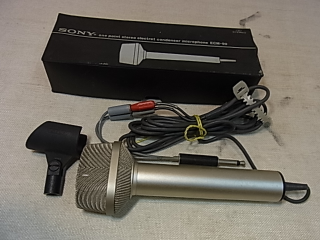 送料520円 SONY ECM-99 ステレオ エレクトレットコンデンサー マイク(コンデンサーマイク)｜売買されたオークション情報 ...