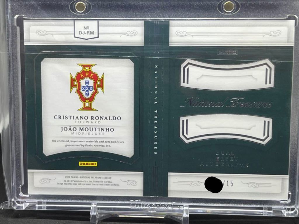 ロナウド モウチーニョ CRISTIANO Ronaldo JOAO MOUTINHO dual jersey auto booklet ...