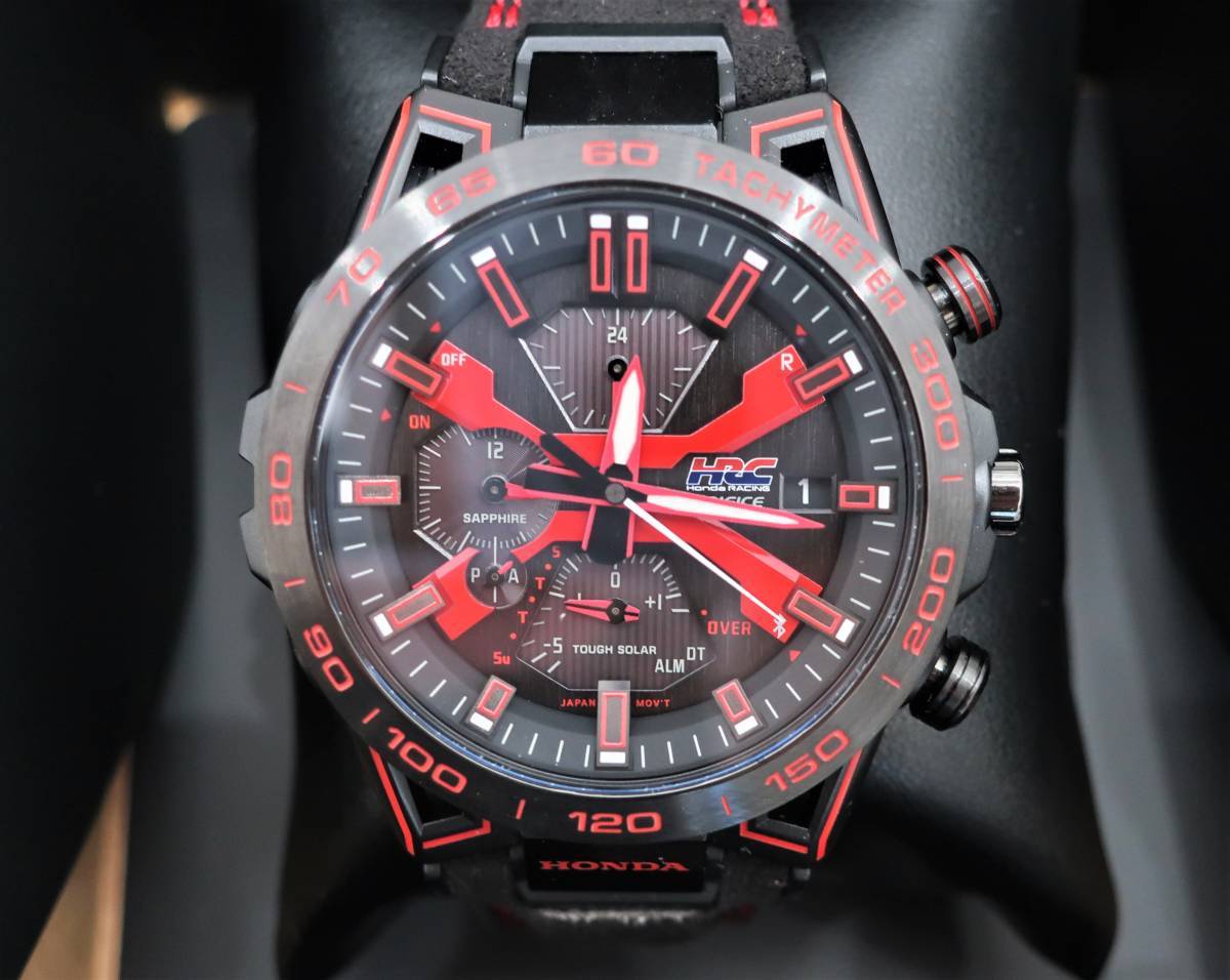 CASIO カシオ EDIFICE HRC Honda racing EQB-2000HR クロノグラフ アナログ 限定 コラボレーション ...