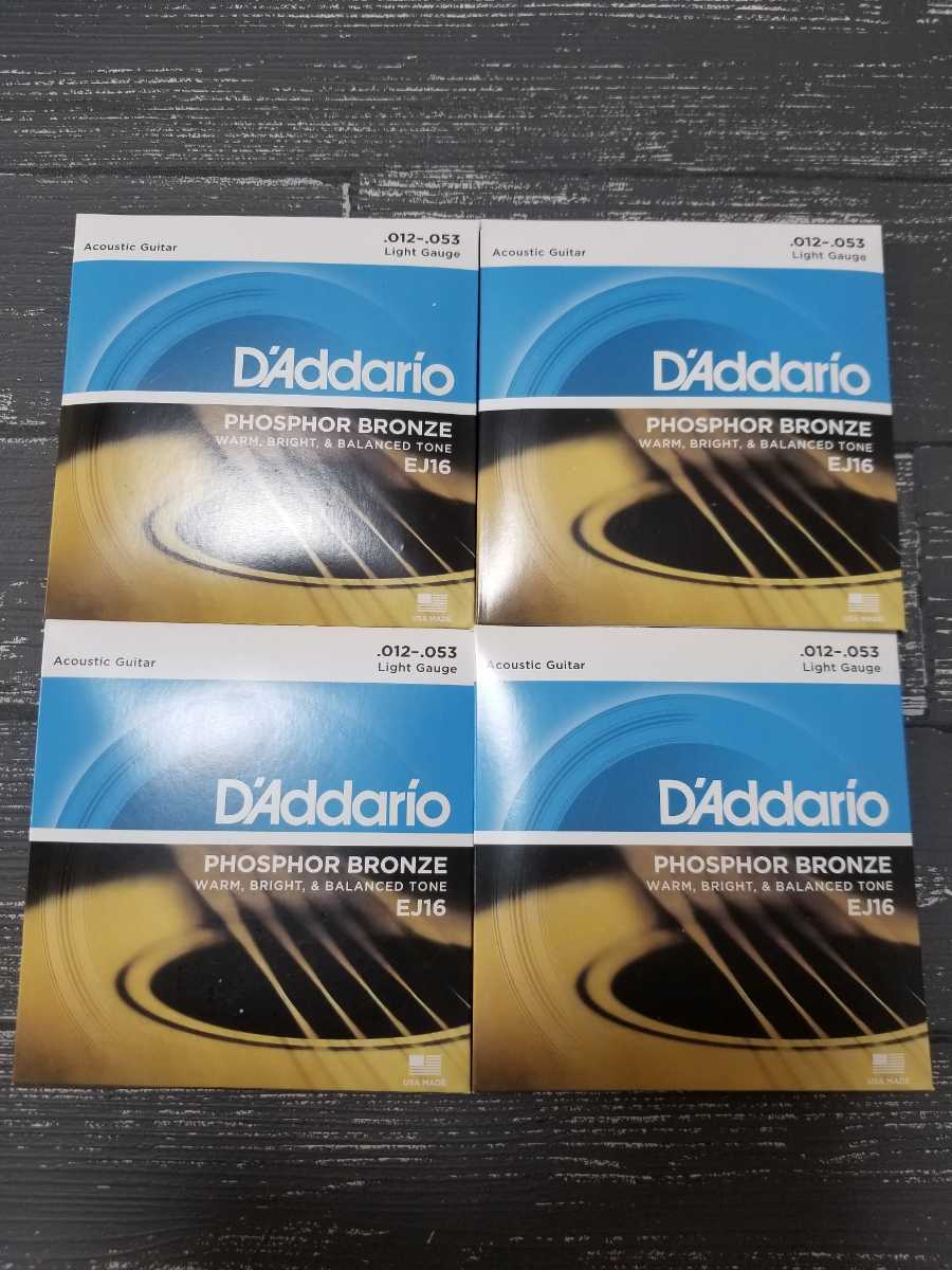 D'Addario ダダリオ アコースティックギター弦 EJ-16 4セット(ダダリオ)｜売買されたオークション情報、yahooの商品情報をアーカイブ公開 - オークファン（aucfan.com）