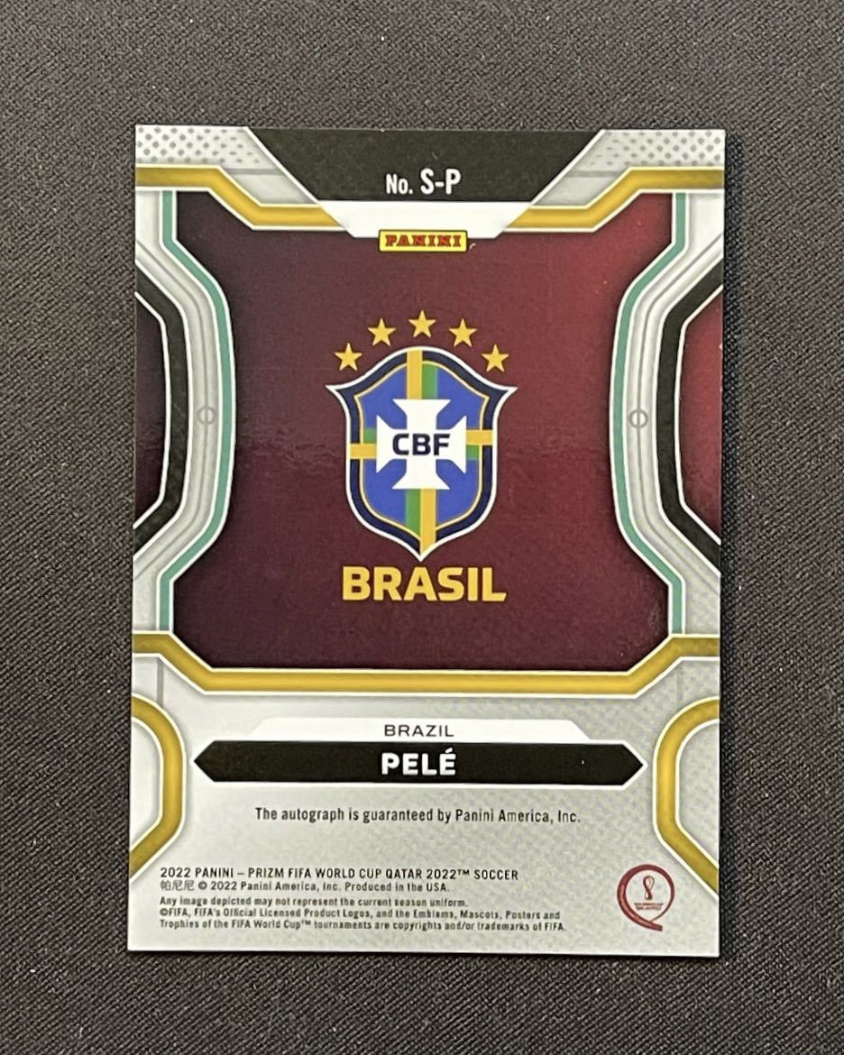ペレ ワールドカップ ブラジル 直筆サイン 2022 Panini Prizm FIFA World Cup Pele Auto Brazil ...