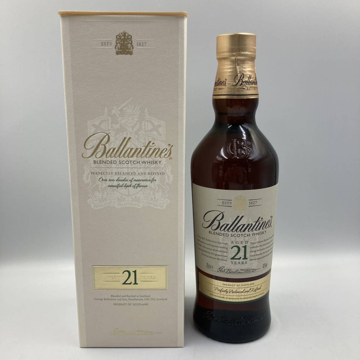 3.9 AK-t20 未開栓 バランタイン21年 容量 700ml/アルコール分 40%/スコッチウイスキー/DD0 DG2(スコッチ)｜売買 ...