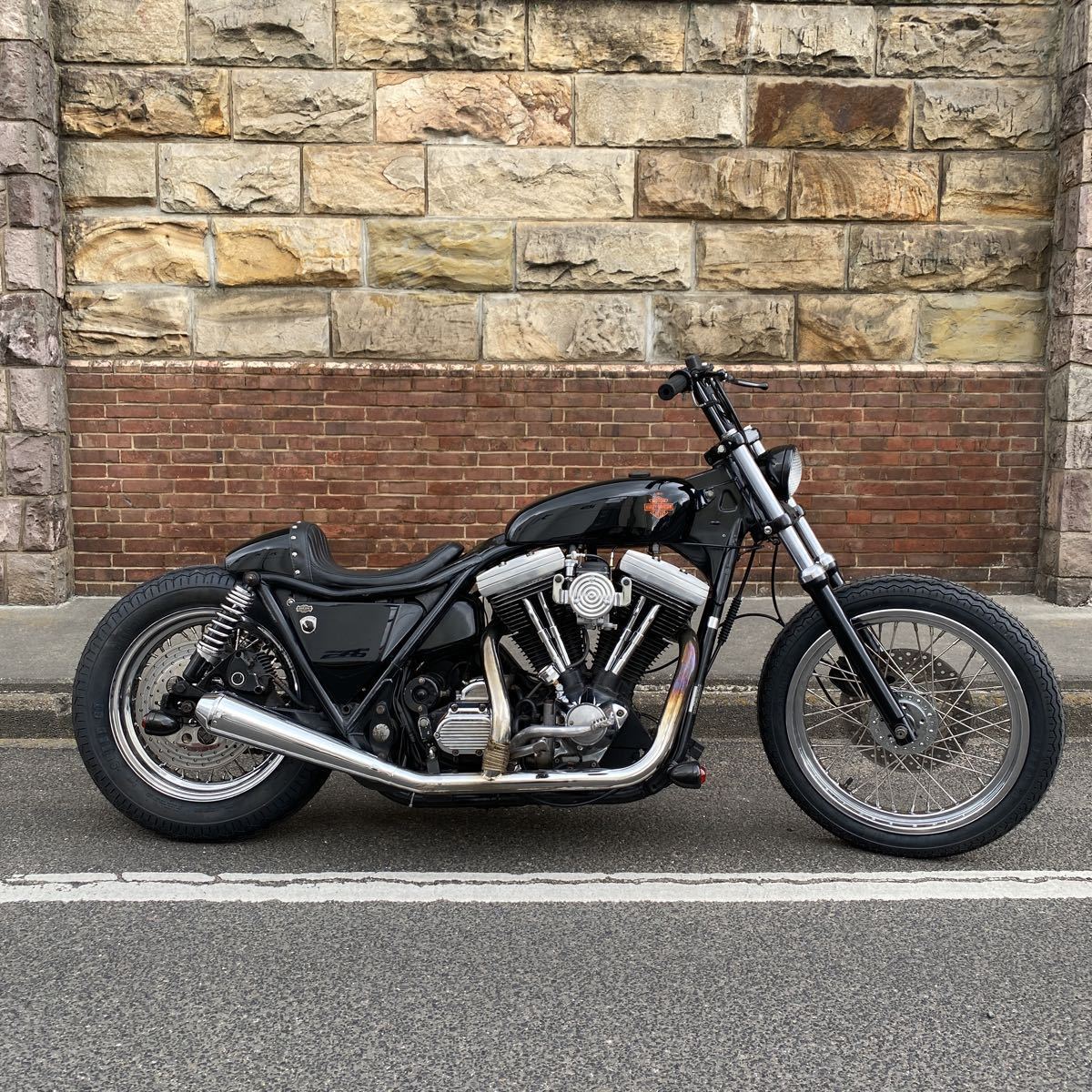 最終出品 フルカスタム FXLR エボ ビンテージ ショベル スポーツスター chopper racer caferacer hotrod ...