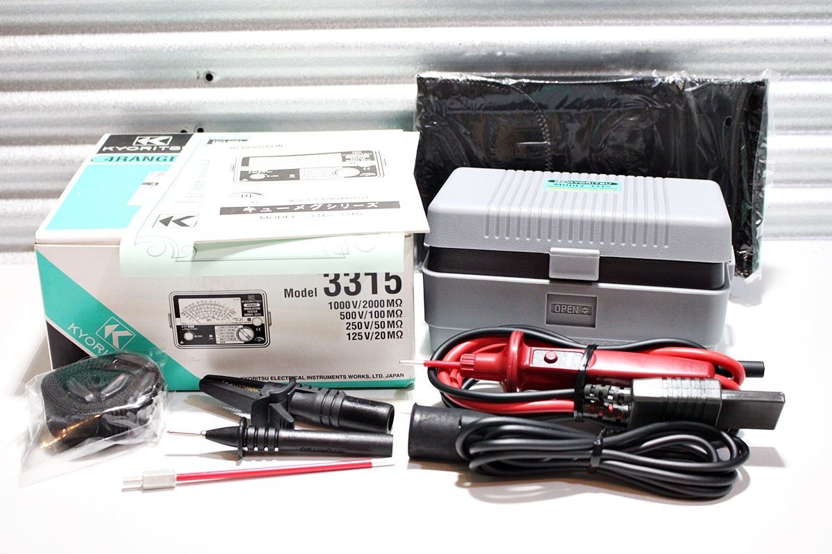 KYORITSU 4レンジ絶縁抵抗計 MODEL 3315 共立電気計器(電気計測器)｜売買されたオークション情報、yahooの商品情報を ...