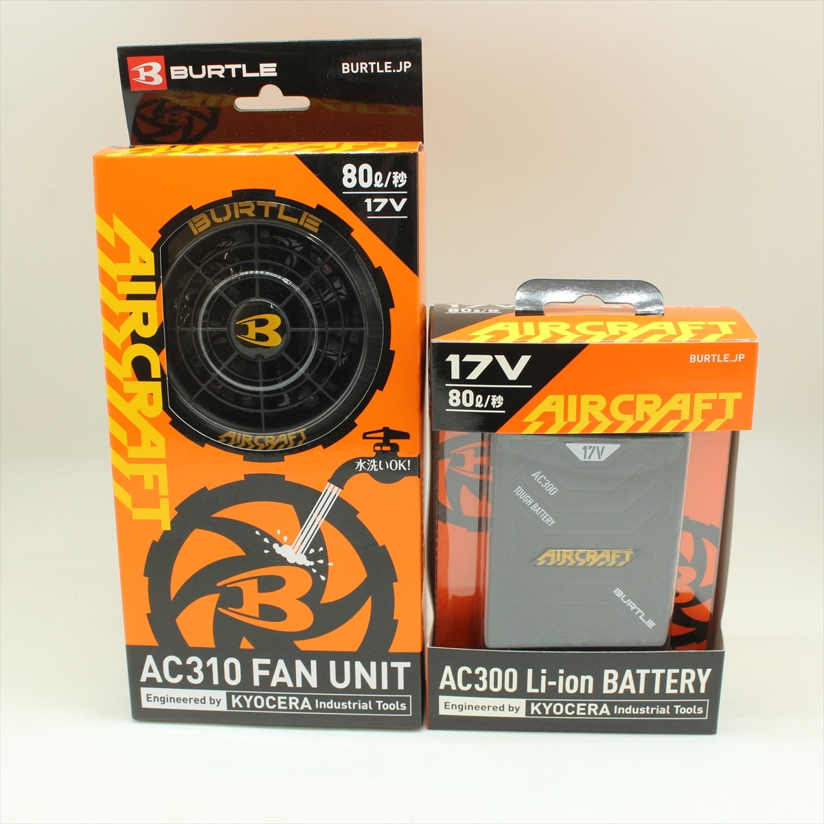 BURTLE バートル AC310 AC300 AIR CRAFT ファンユニット バッテリー FAN UNIT BATTERY セット 品 ...