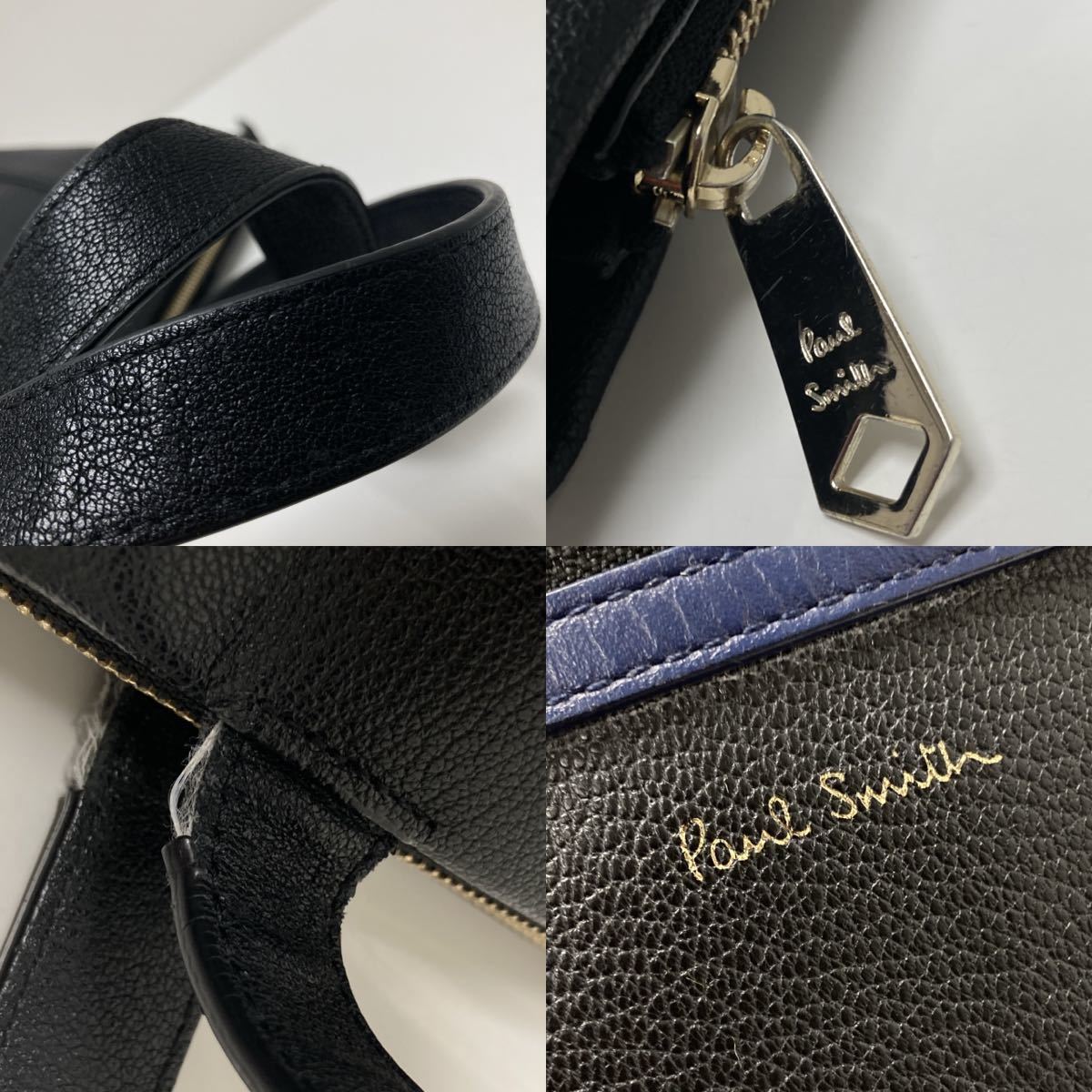 1円スタート PaulSmith ポールスミス トート ビジネスバッグ ハンド A4 通勤 通学 書類 メンズ レザー ストライプ 肩掛け 黒 ブラック(かばん、バッグ)｜売買された ...