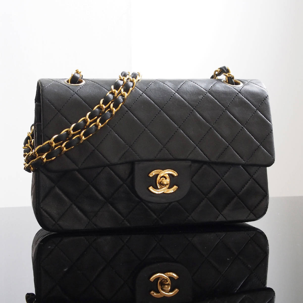 1円 シリアルシール CHANEL シャネル マトラッセ 23 Wフラップ ダブルフラップ Wチェーン ショルダーバッグ バッグ ブラック(ショルダーバッグ)｜売買されたオークション情報 ...