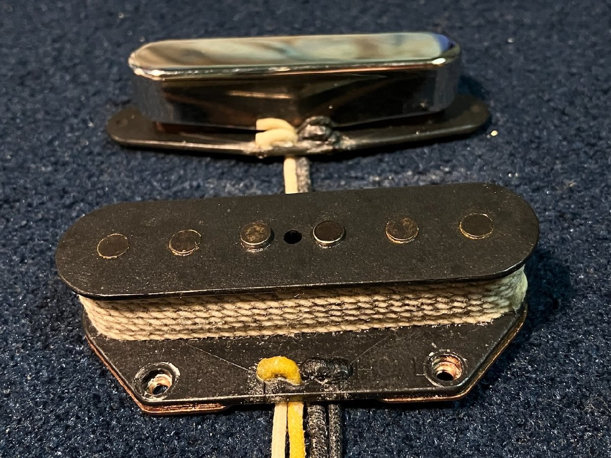 HOWL GUITARS Original Pickup ‘61-'62 Telecaster Black Bobbin ”Aged” Set ...