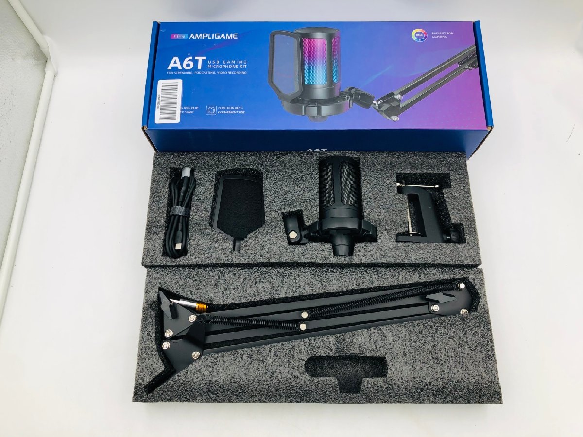 fifine AMPLIGAME A6T USB GAMING MICROPHONE KIT マイク(コンデンサーマイク)｜売買された ...
