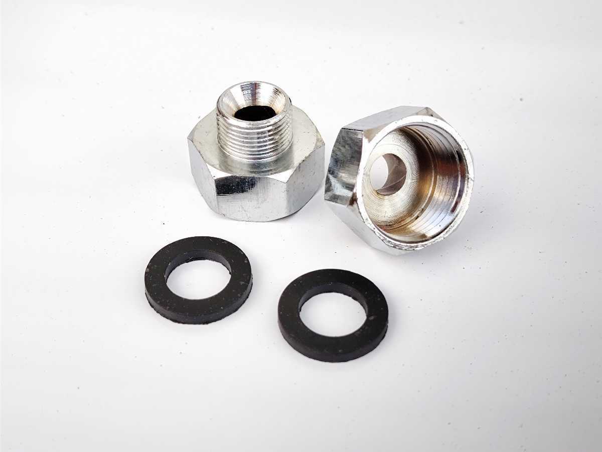 輸入水栓 接続 継手 アダプター 2個セット G3/8 G1/2 KOHLER K-9995互換 DELTA RP63263互換 KOHLER ...