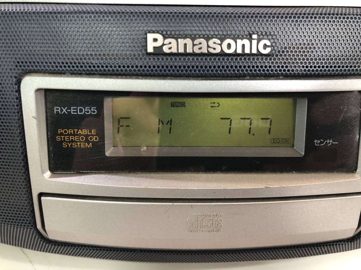 C100パナソニック ラジカセ RX-ED55 ラジオ CDプレーヤ カセット Panasonic 通電のみ確認(ラジカセ)｜売買された ...