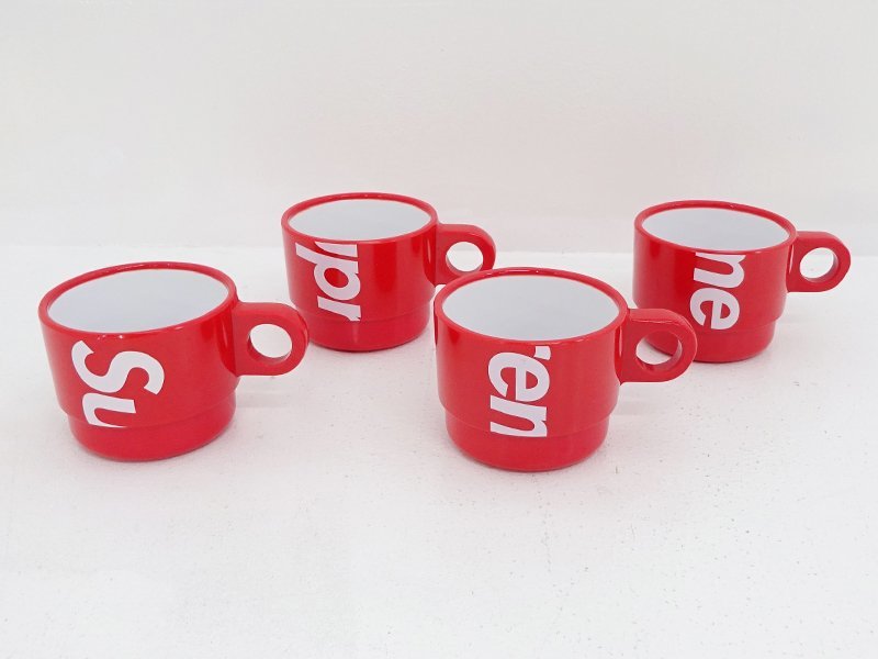 Supreme シュプリーム Stacking Cups Set of 4 ロゴ スタッキング カップ 4個セット SP426(シュプリーム ...