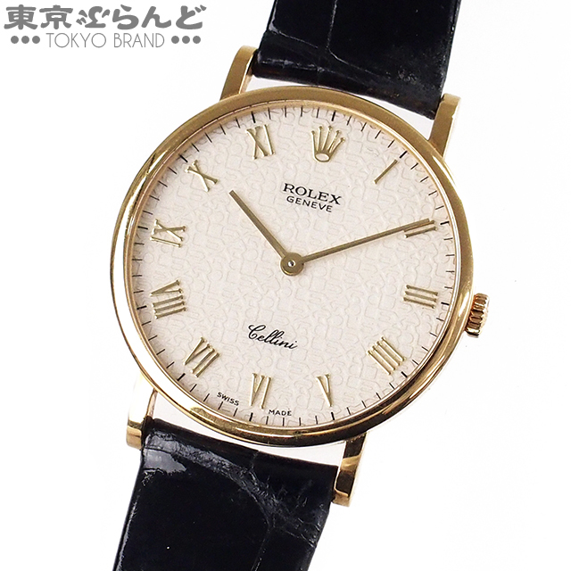 101657721 ロレックス ROLEX チェリーニ Ref.5112 コンピューター文字盤 腕時計 メンズ 手巻式 機械式 K18YG ...