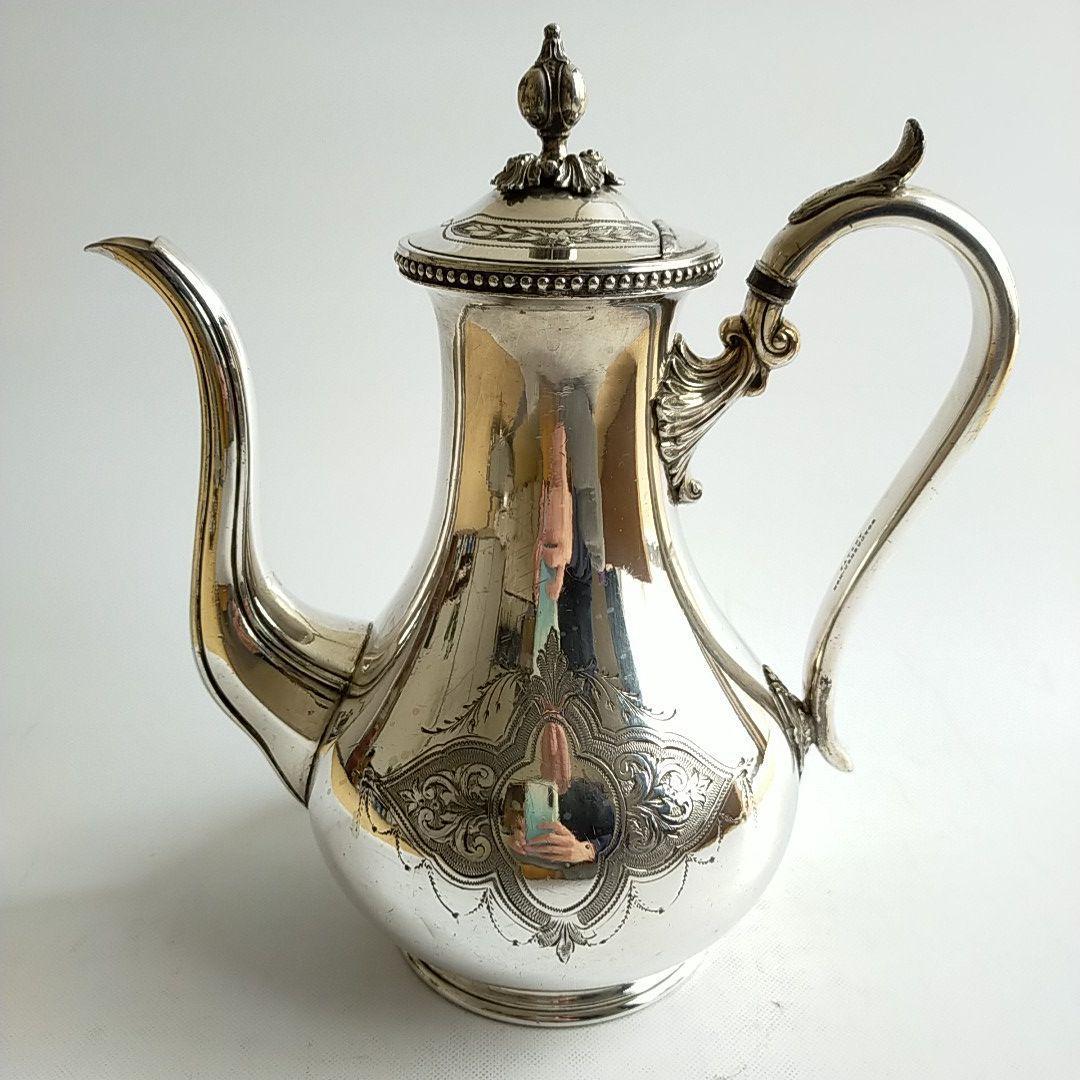 英国 James Dixon&Sons Sheffield England ティーポット EPBM シルバープレート イギリス ヴィンテージ ...
