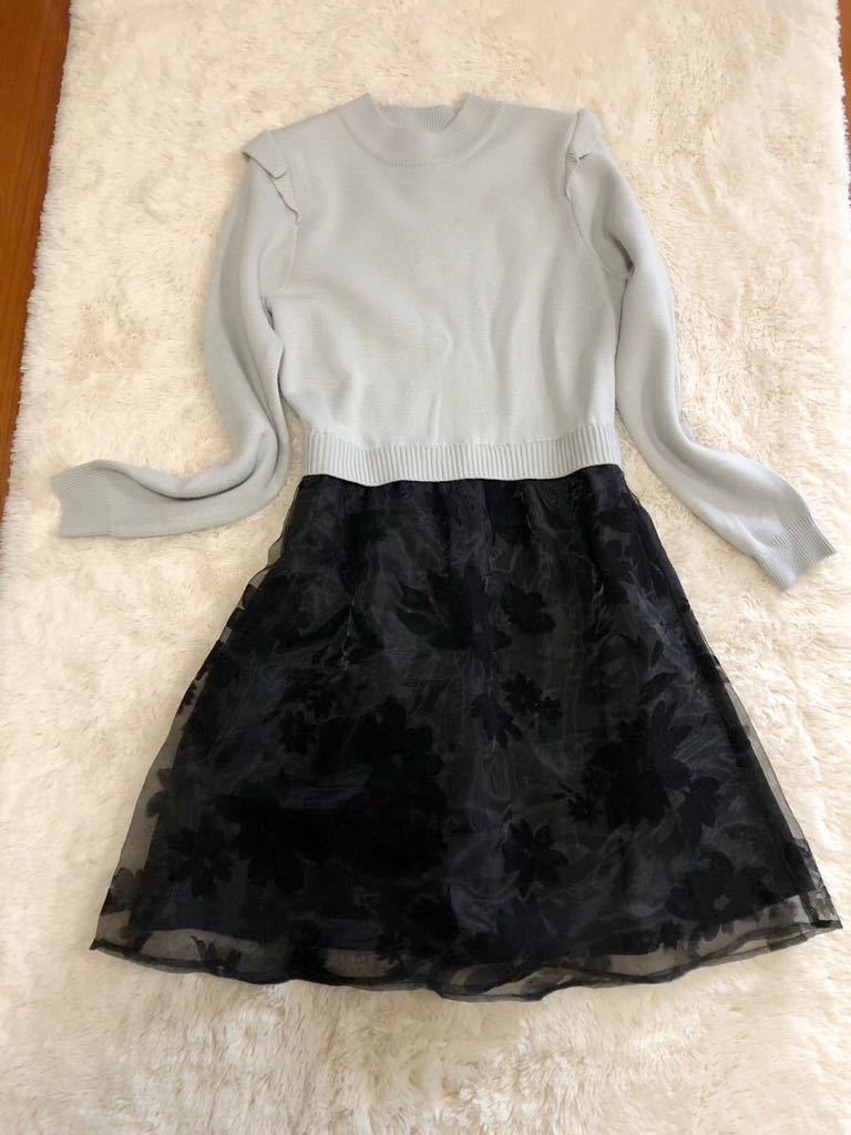 MISCH MASCH ニットワンピース ドッキングワンピース 切り替え ワンピース(Mサイズ)｜売買されたオークション情報、yahooの商品 ...