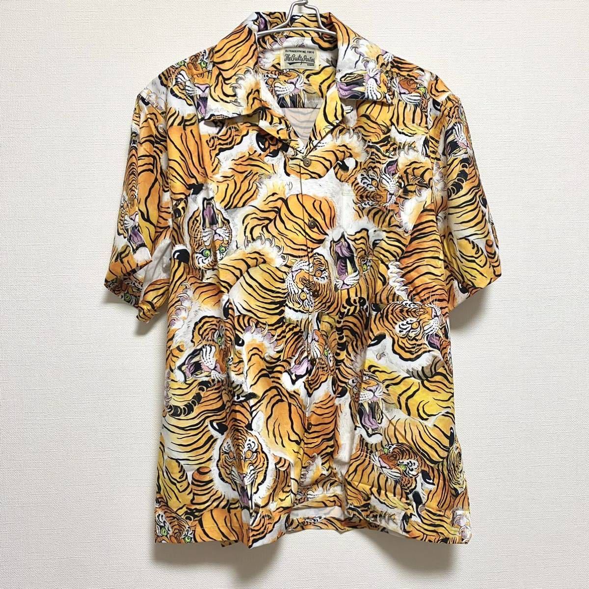 1円スタート ワコマリア WACKO MARIA 虎 TIGER SHIRT ハワイアンシャツ アロハシャツ 半袖 L(トップス)｜売買された ...