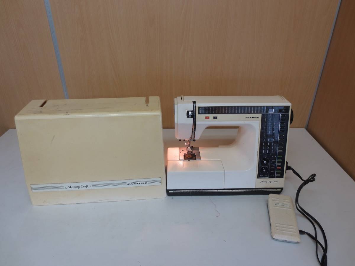 A4809 JANOME Memory Craft 6000 ジャノメ メモリークラフト 6000 ミシン フットコントローラ(ジャノメ ...