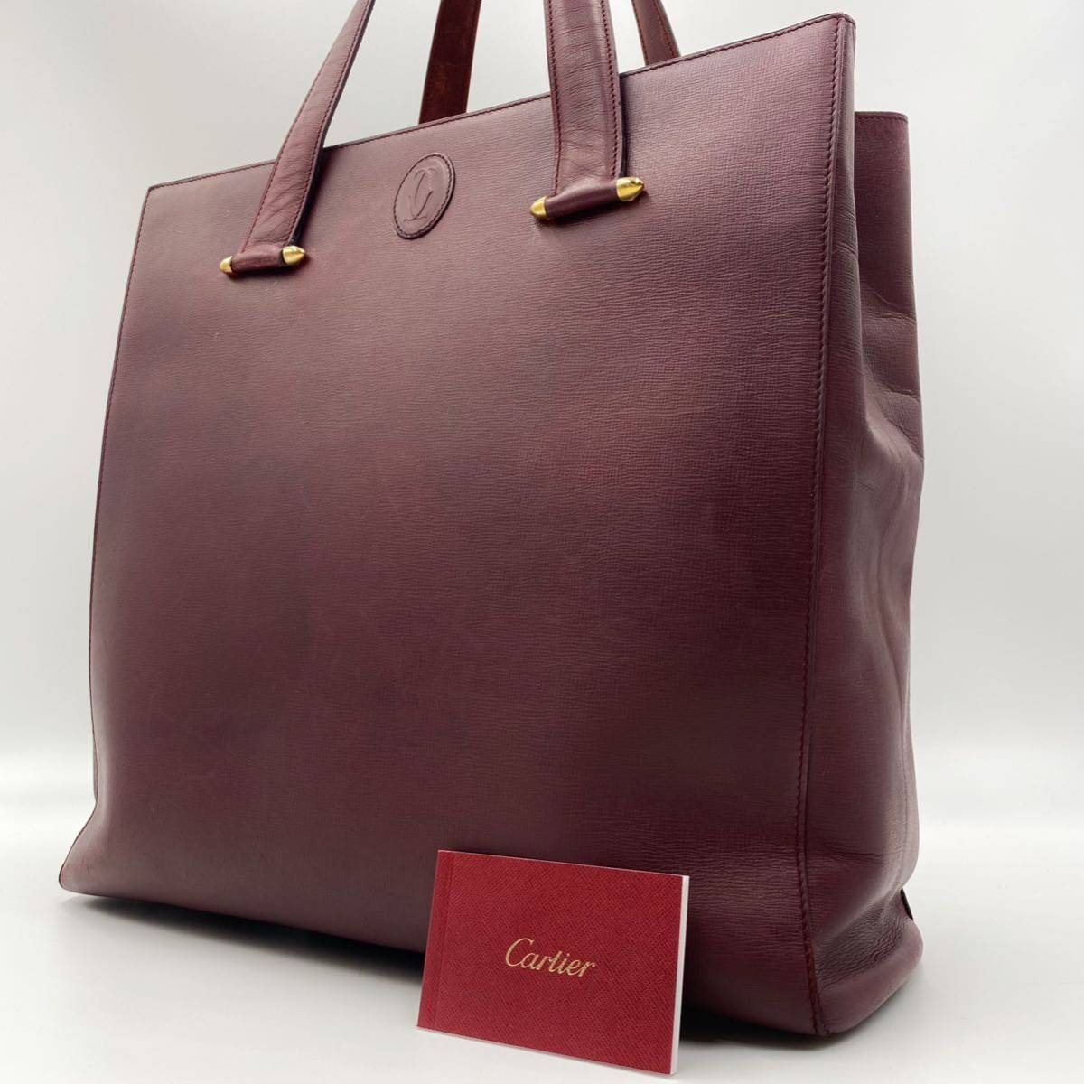 1円 稀少 カルティエ Cartier トートバッグ ビジネス ハンド 鞄 マストライン ゴールド金具 総柄 レザー 本革 A4可 大容量 メンズ 3(かばん、バッグ)｜売買されたオークション ...