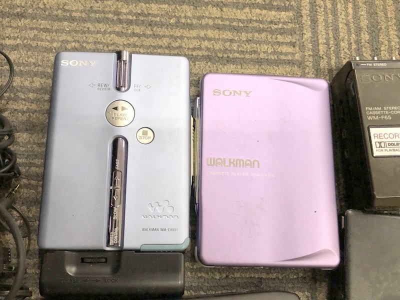 ジャンク カセット MD CDプレーヤーまとめ SONY WM-EX651WM-EX900 WM-F65 WM-EX511 WM-70C RQ ...