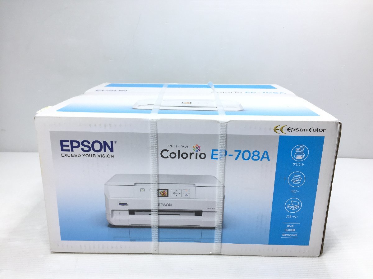 EPSON エプソン インクジェットプリンター カラリオ EP-708A スマホ対応 A4プリンター 自動電源オフ インク色数6色 ...