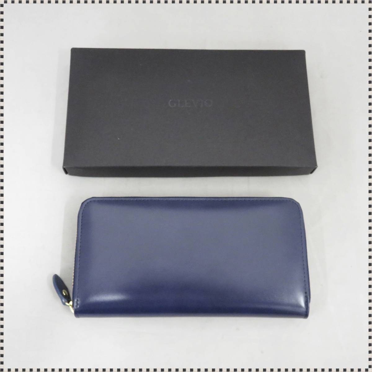 グレヴィオ 長財布 ネイビー ラウンドファスナー メンズ 本革 GLEVIO 元箱付 HA052217(長財布（小銭入れあり）)｜売買された ...